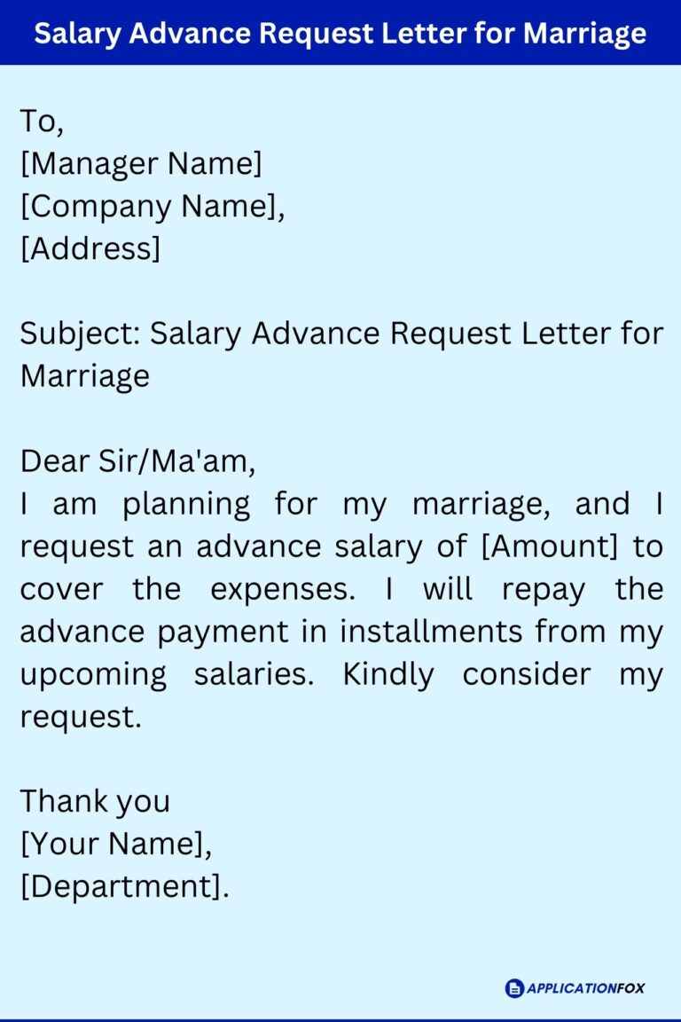 (9+ Samples) Application for Advance Salary