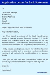 (11+ Samples) - Application for Bank Statement
