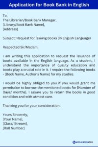 (5+ Samples) Application for Book Bank - ApplicationFox