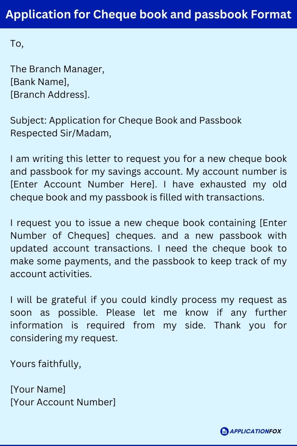 (15+ Samples) - Application for Cheque Book Issue