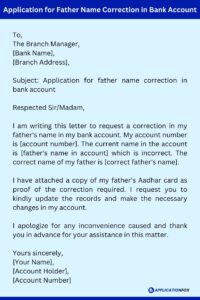 (11+ Samples) - Application for Name Change in Bank Account
