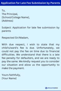 (7+ Samples) Application for Late Fee Submission