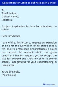 (7+ Samples) Application for Late Fee Submission