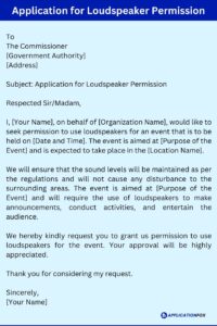 (7+ Samples) Application for Loudspeakers - ApplicationFox