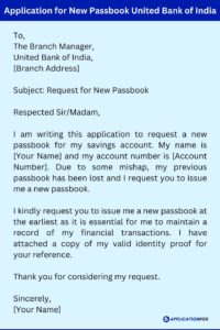 (13+ Samples) - Application for New Passbook