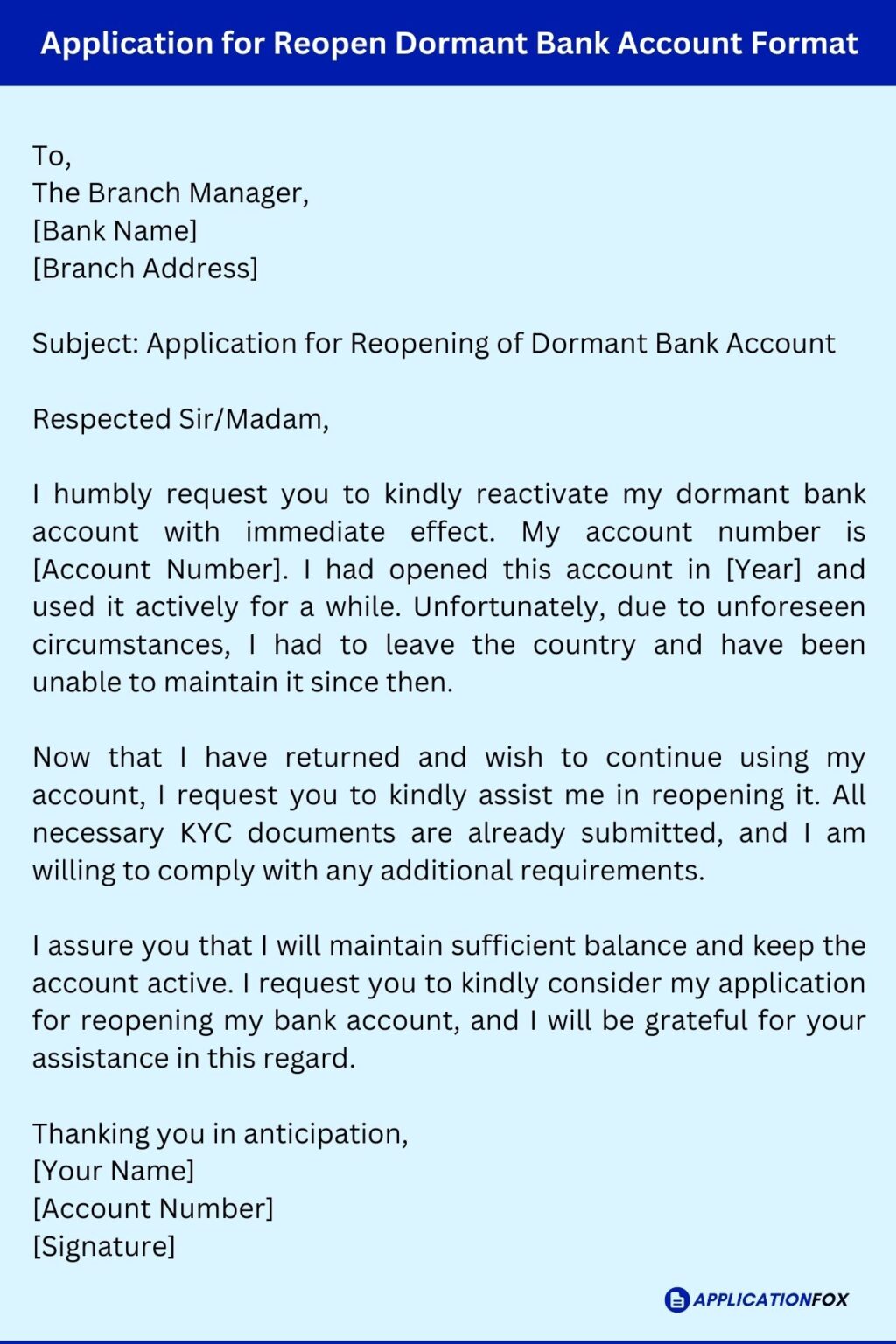 10 Samples Application For Bank Account Reopen 10-samples-application-for-bank-account-reopen