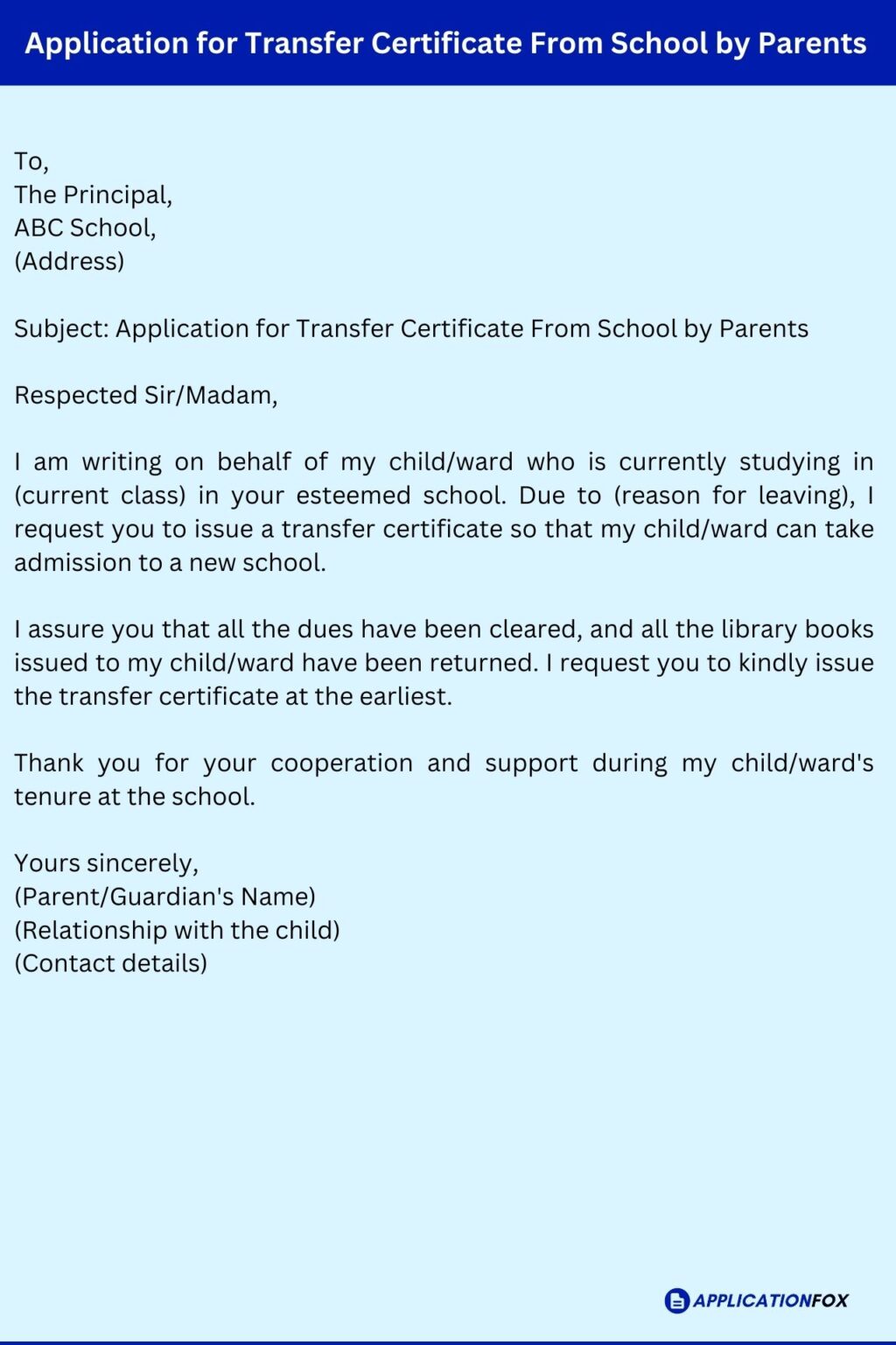 (7+ Samples) Application for Transfer Certificate
