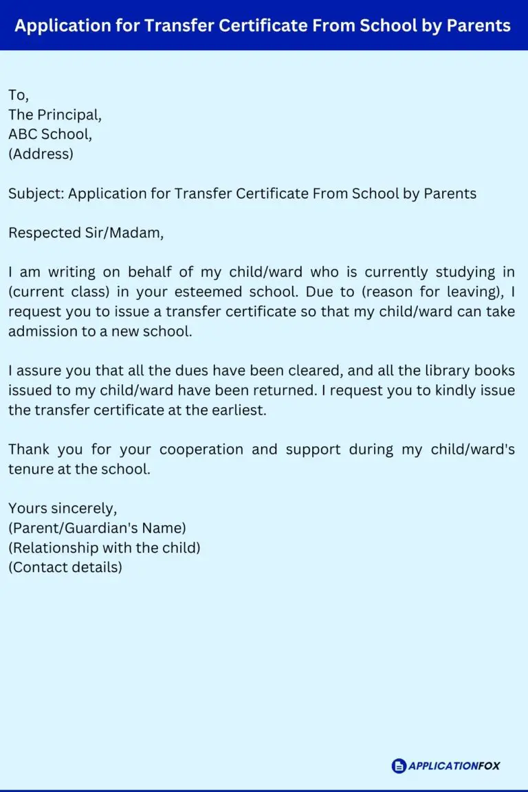 (7+ Samples) Application for Transfer Certificate