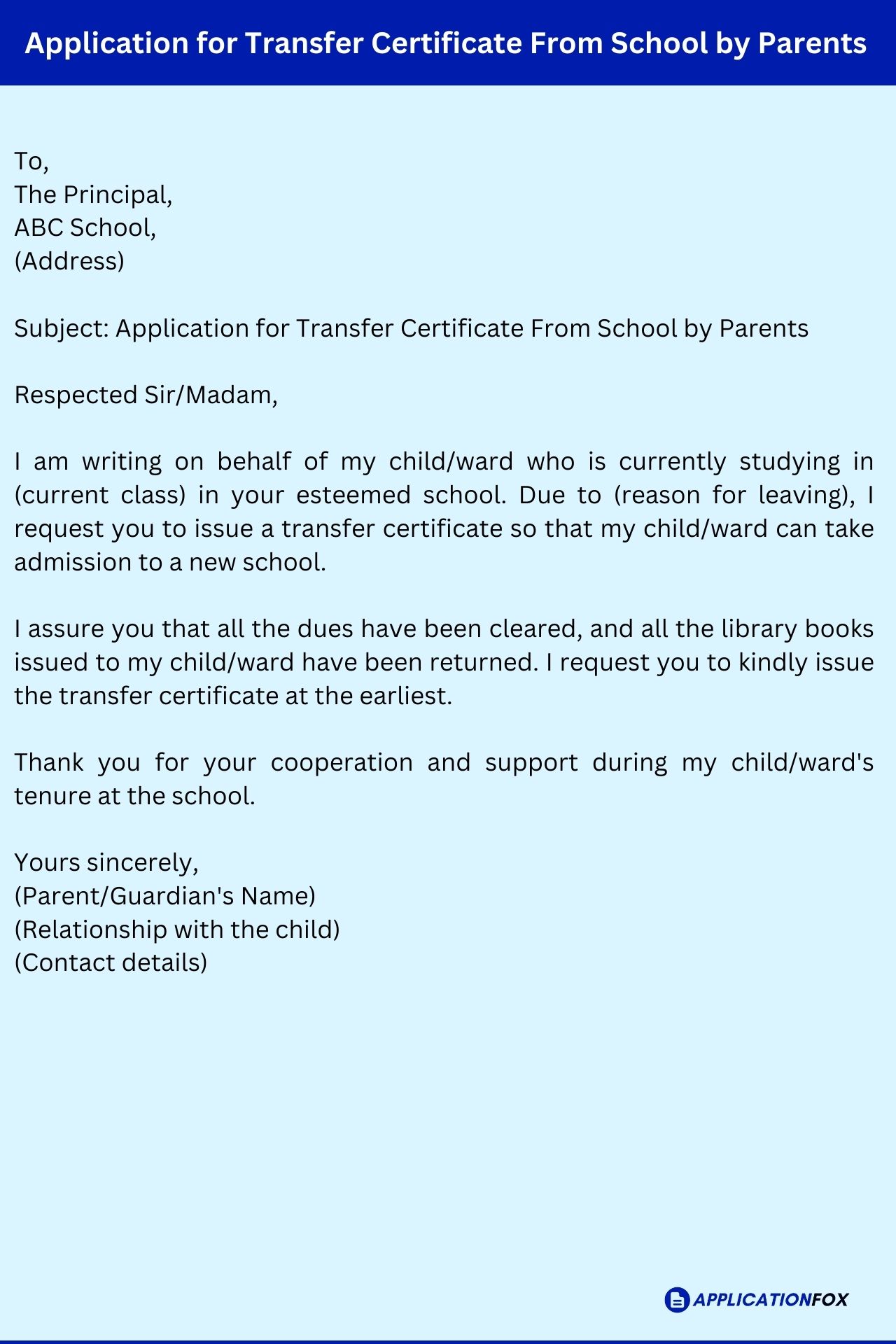 (7+ Samples) Application for Transfer Certificate