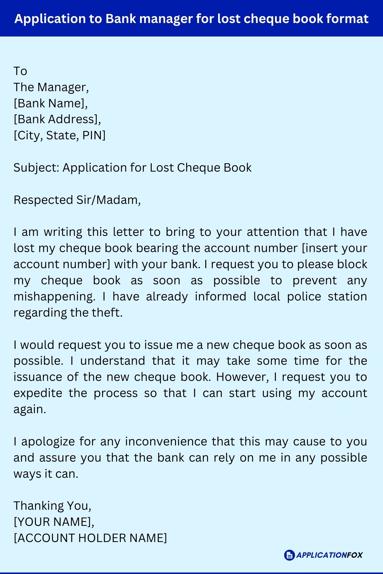 (15+ Samples) - Application for Cheque Book Issue