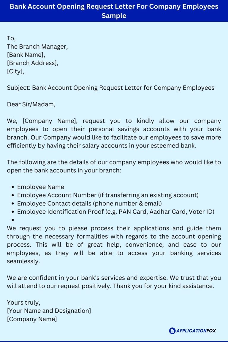 (9+ Samples) - Application for Opening Bank Account