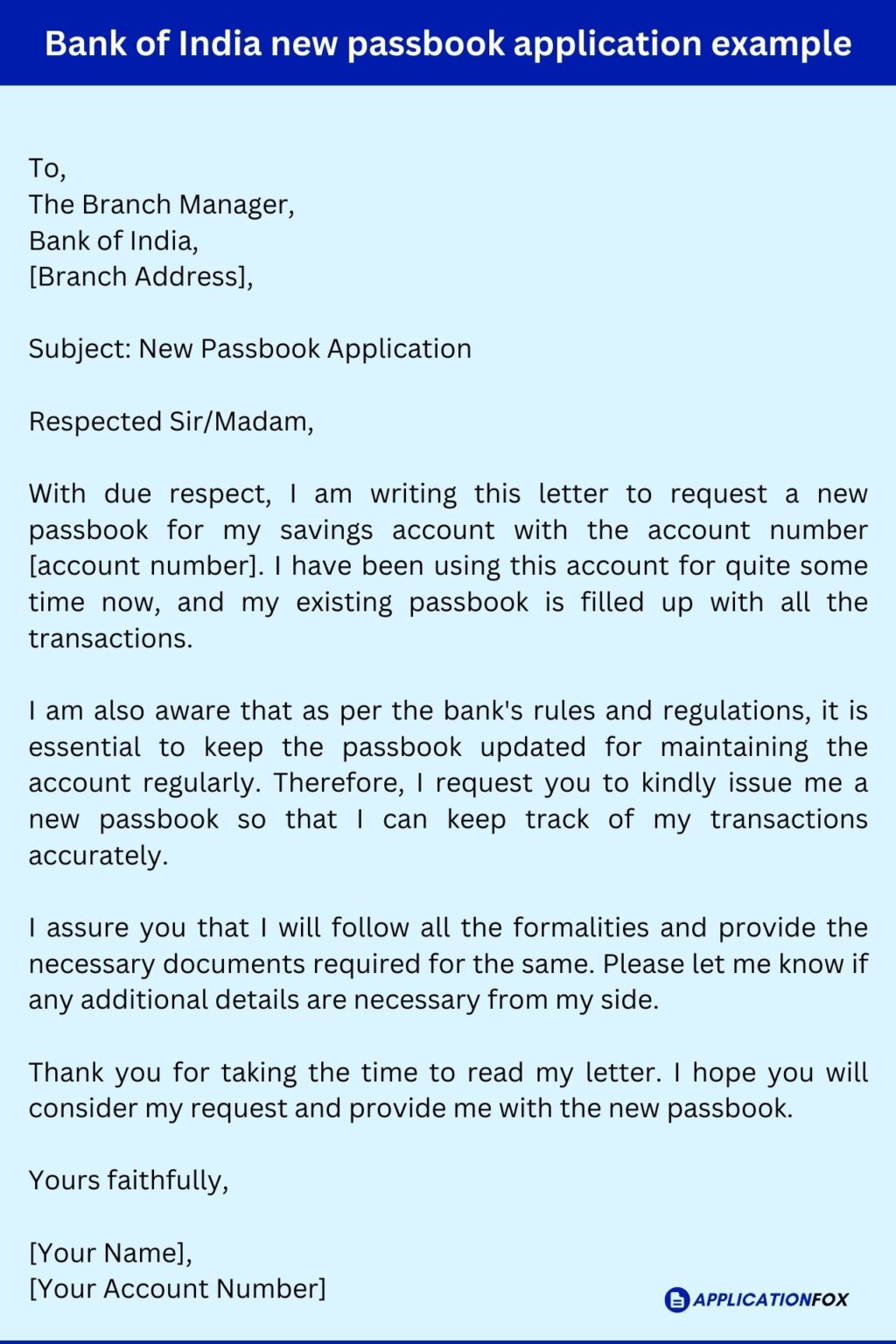 (8+ Samples) - Bank Passbook Missing Letter