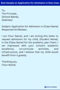 (9+ Samples) Application for School Admission