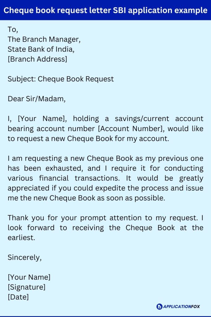  15 Samples Application For Cheque Book Issue