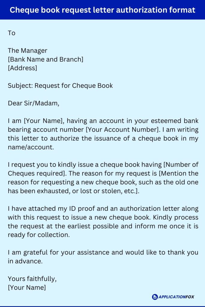  15 Samples Application For Cheque Book Issue