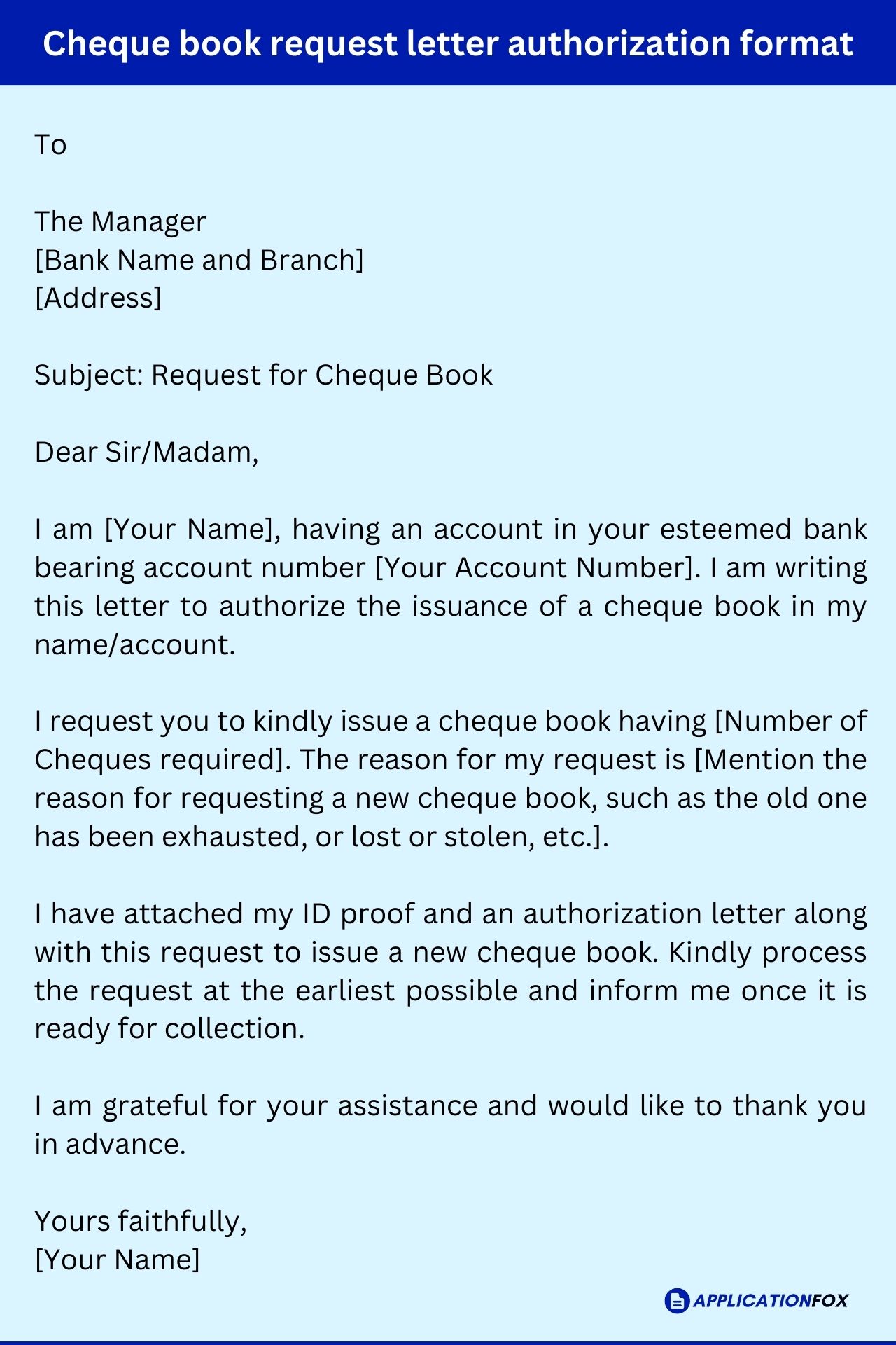 (15+ Samples) - Application for Cheque Book Issue