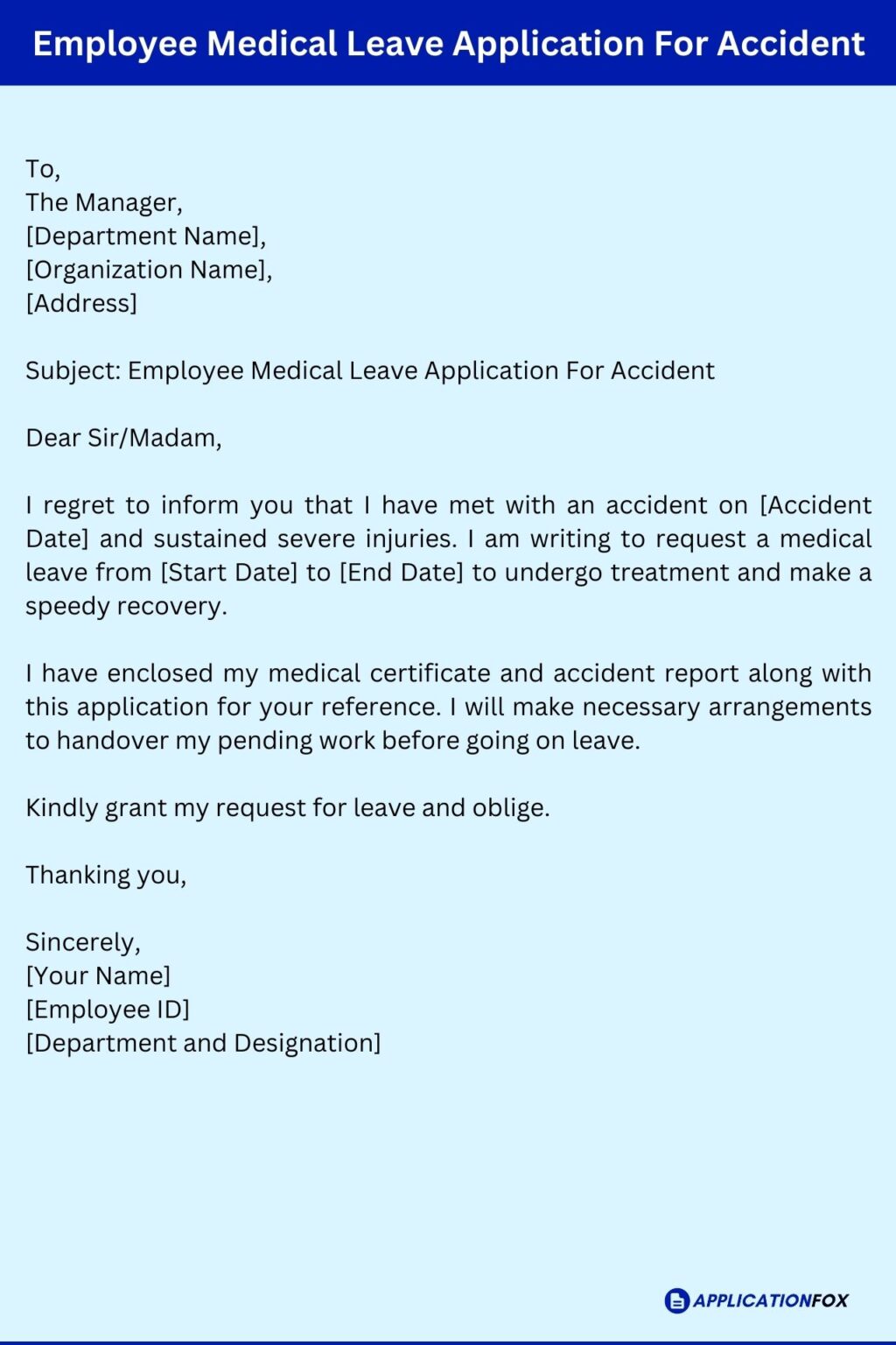 7+ Medical Leave Application For Government Employee