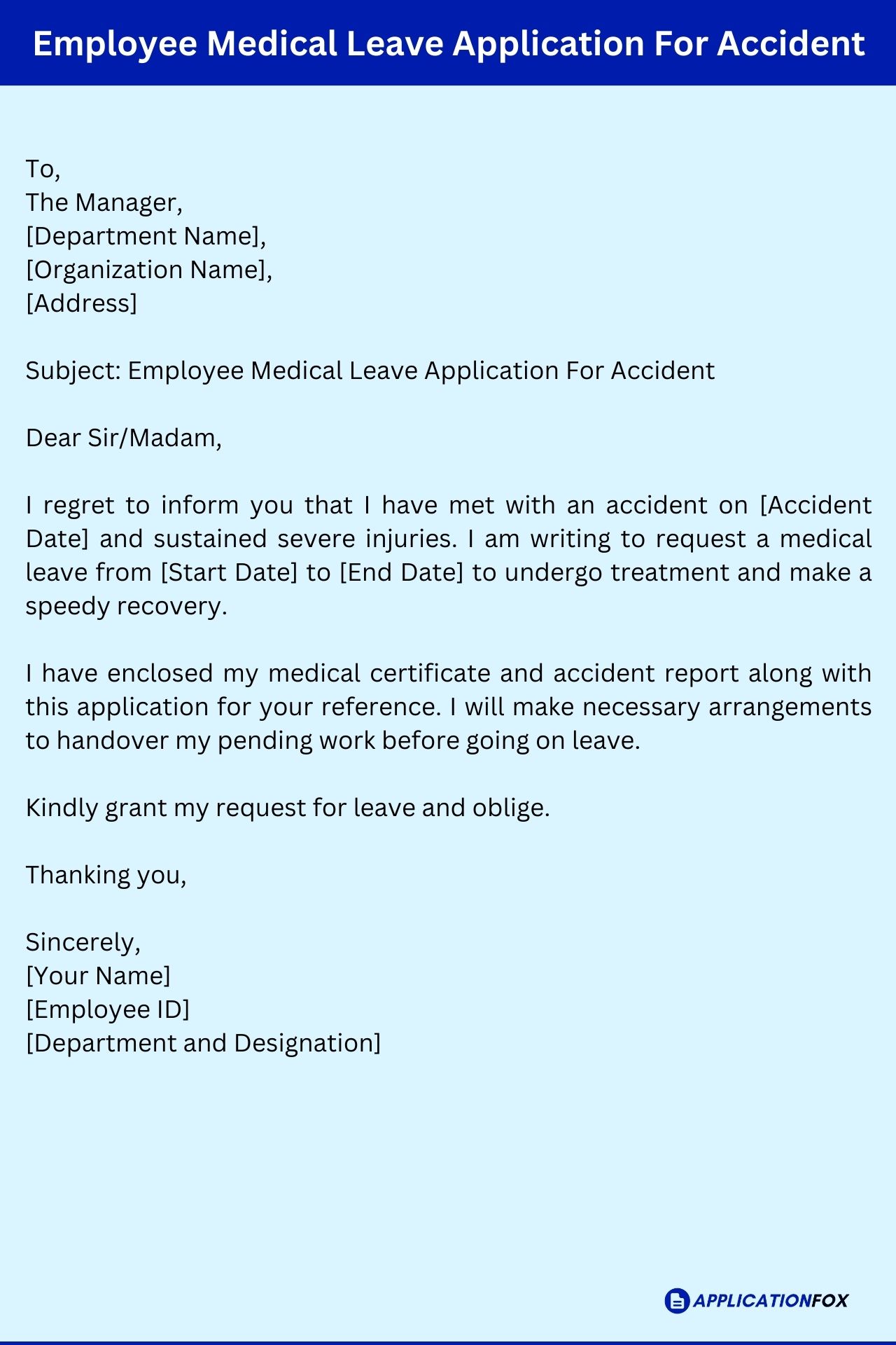 7+ Medical Leave Application For Government Employee