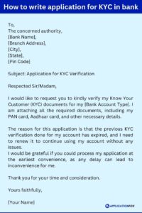 Application for KYC Update in Bank - 7+ Samples, Formatting Tips, and FAQs