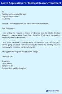 7+ Medical Leave Application For Government Employee