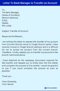 (11+ Samples) - Application for Bank Account Transfer