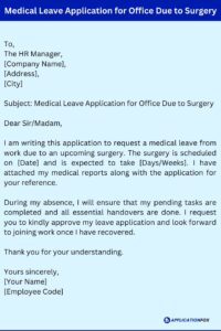 (5+ Samples) Medical leave application for office