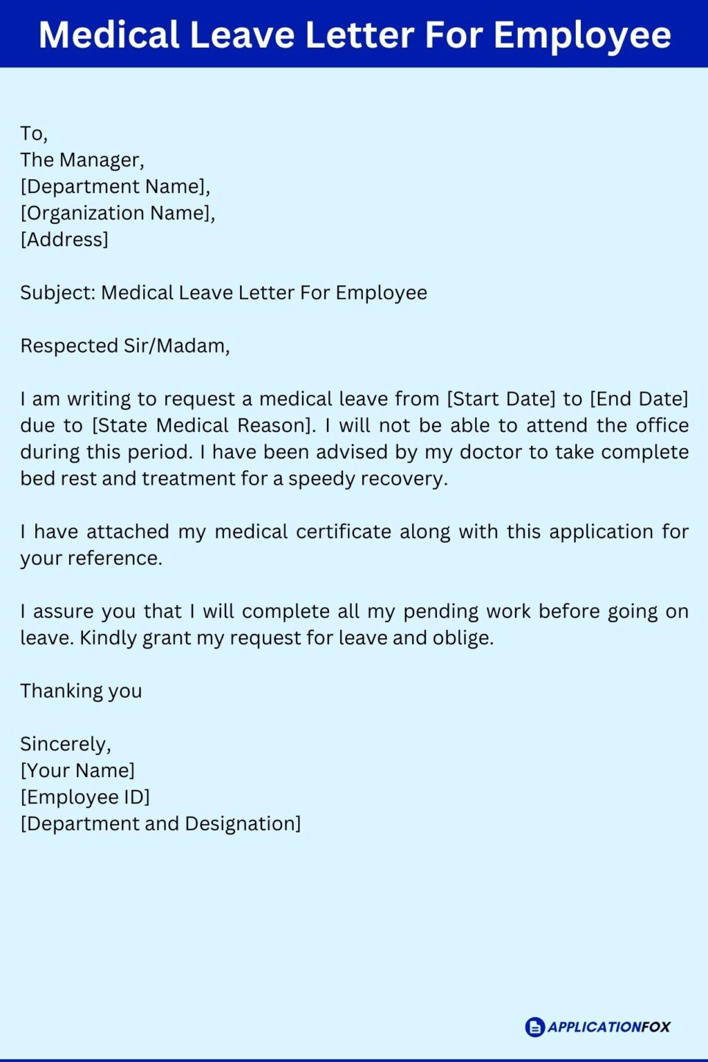 7+ Medical Leave Application For Government Employee