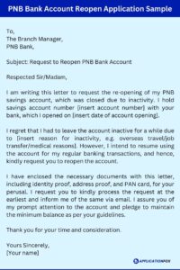 (10+ Samples) - Application for Bank Account Reopen