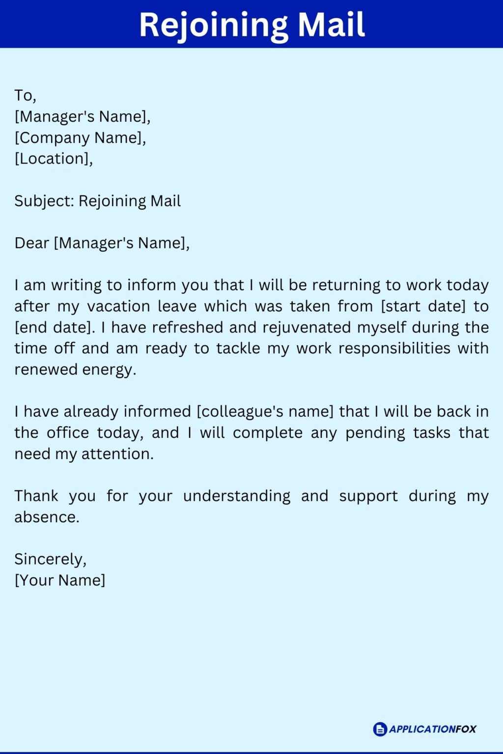 (7 Samples) Leave Request Mail to Manager for Vacation