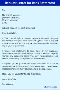 (11+ Samples) - Application for Bank Statement