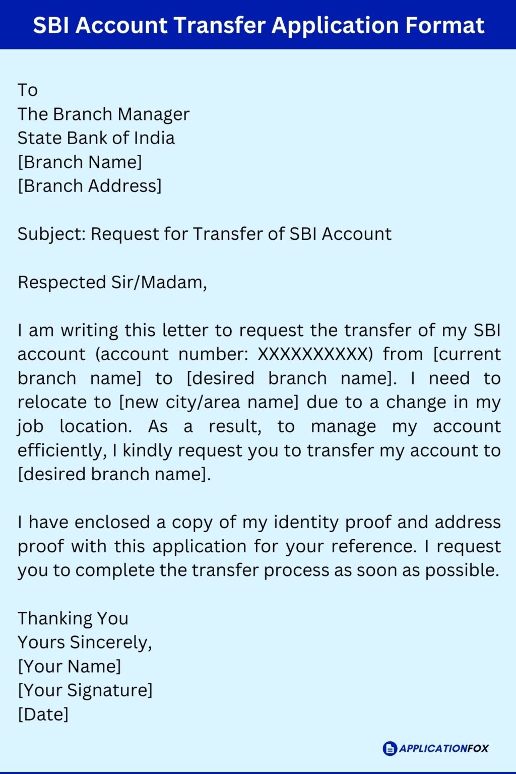 (11+ Samples) - Application for Bank Account Transfer