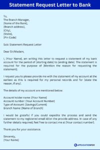 (11+ Samples) - Application for Bank Statement