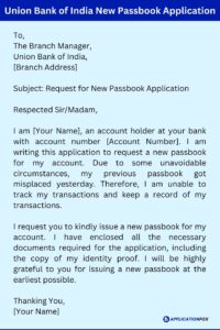 (13+ Samples) - Application for New Passbook