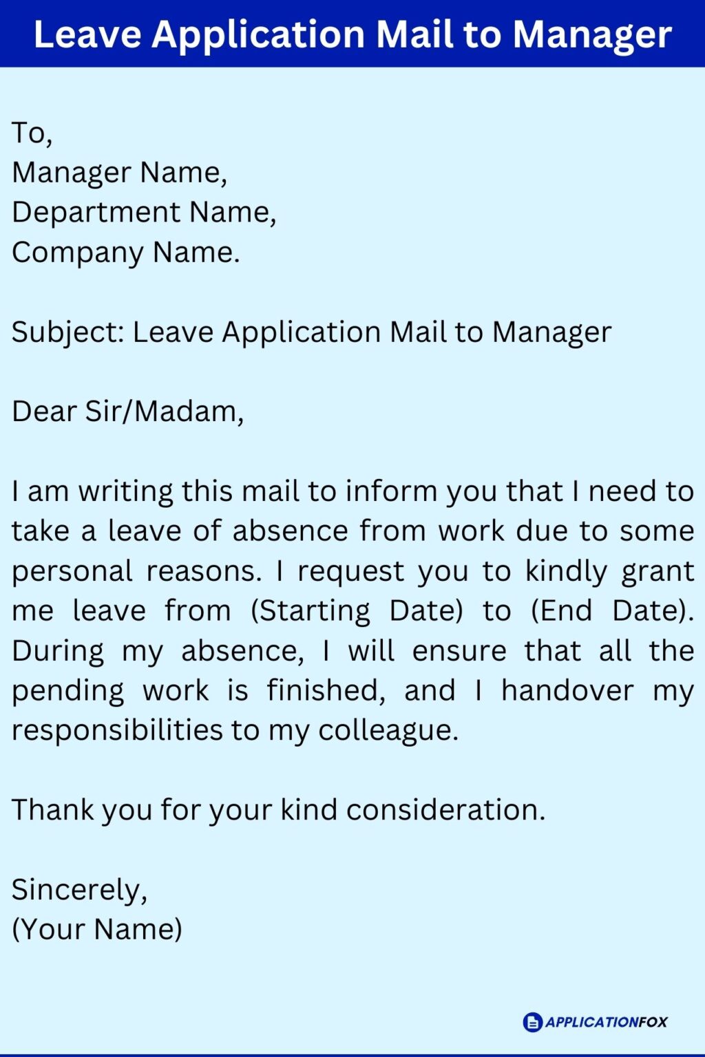 7 Samples Leave Application Mail 7-samples-leave-application-mail