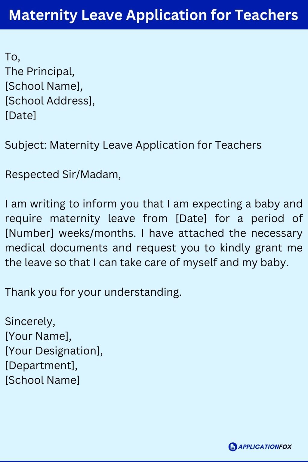 (5+ Samples) Maternity Leave Application