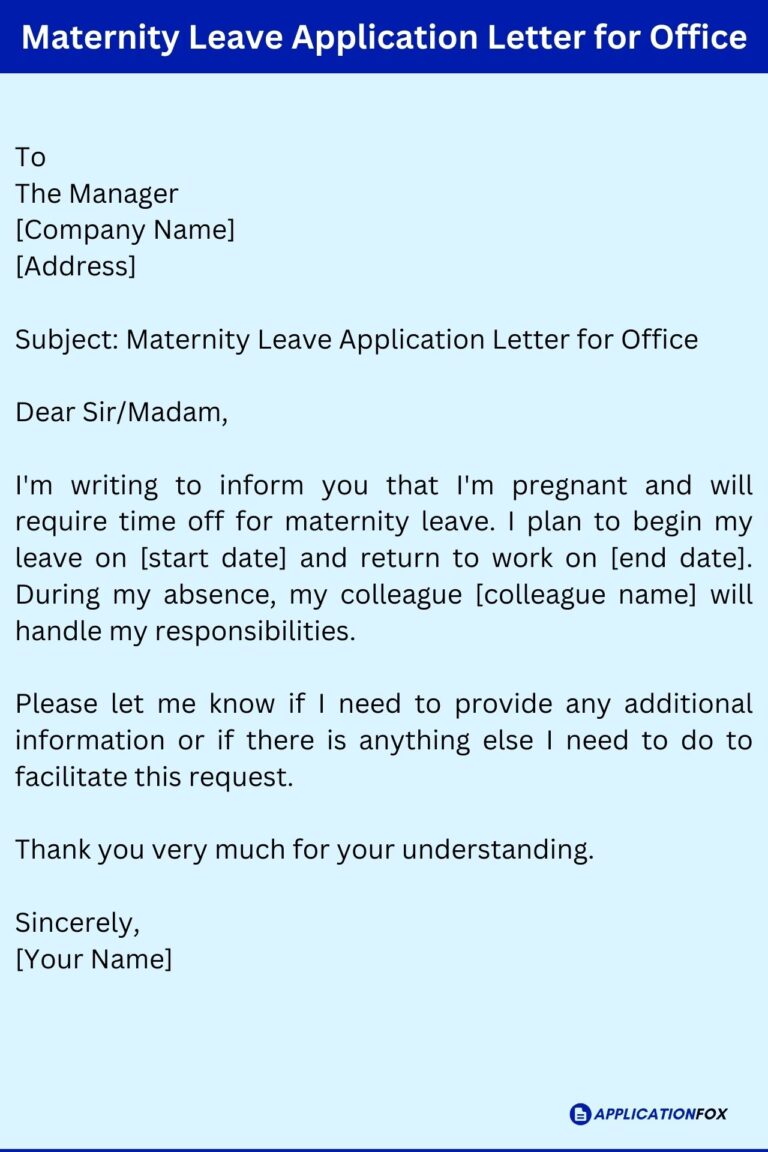 (9 Samples) Leave Application Letter