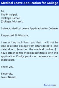 (7+ Samples) Medical Leave Application