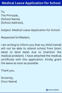 (7+ Samples) Medical Leave Application