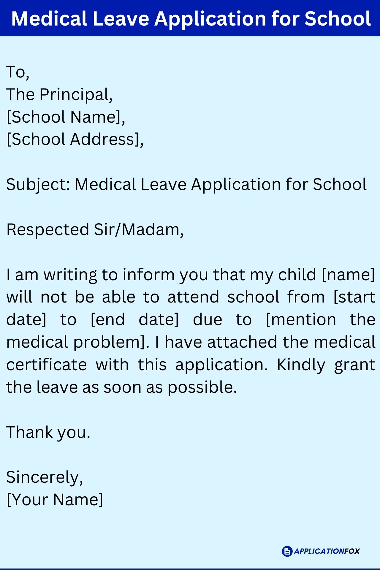 (7+ Samples) Medical Leave Application