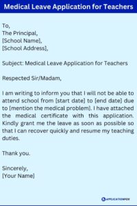 (7+ Samples) Medical Leave Application