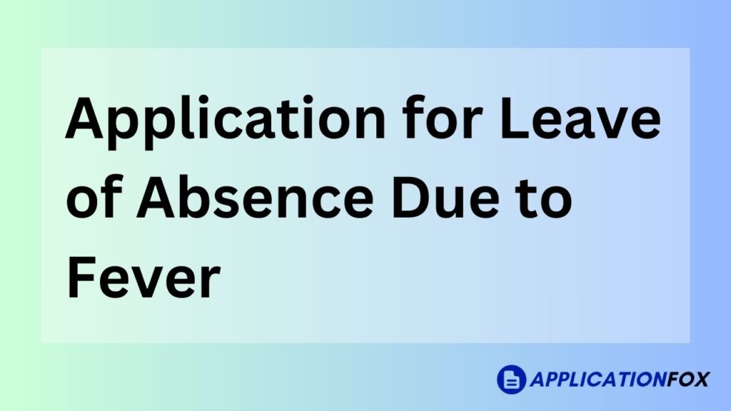 Leave Application - ApplicationFox